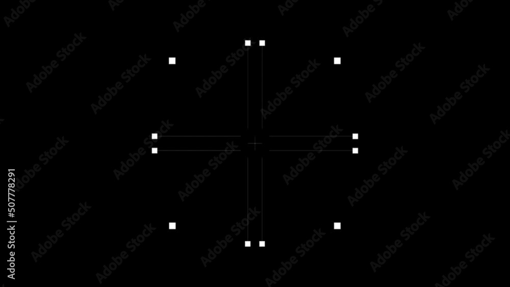 HUD Circle User interface. Target searching scope and scanning element ...