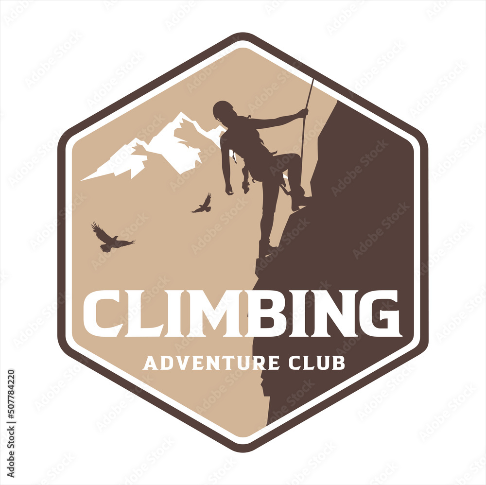 Climbing adventure club logo, company logo design idea, vector ...