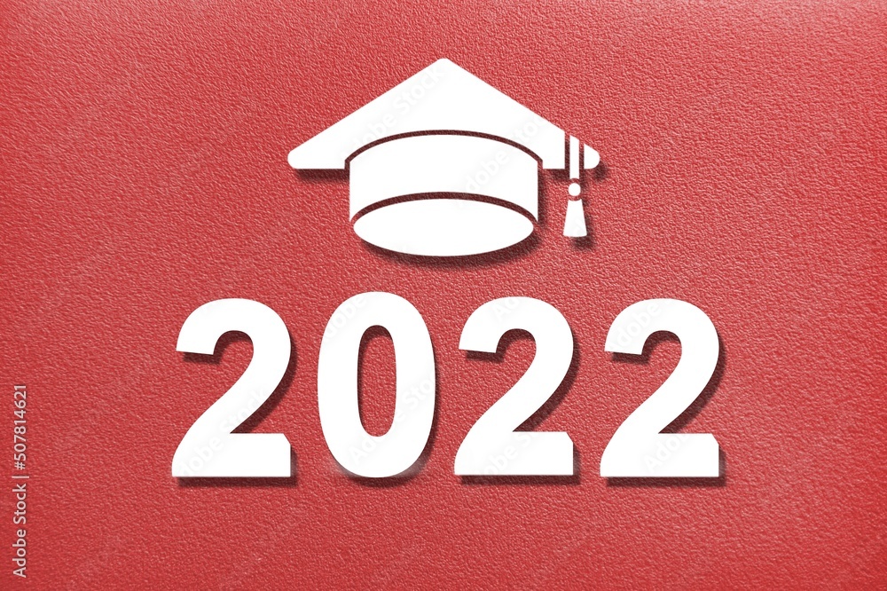 Red Graduation Cap 2022