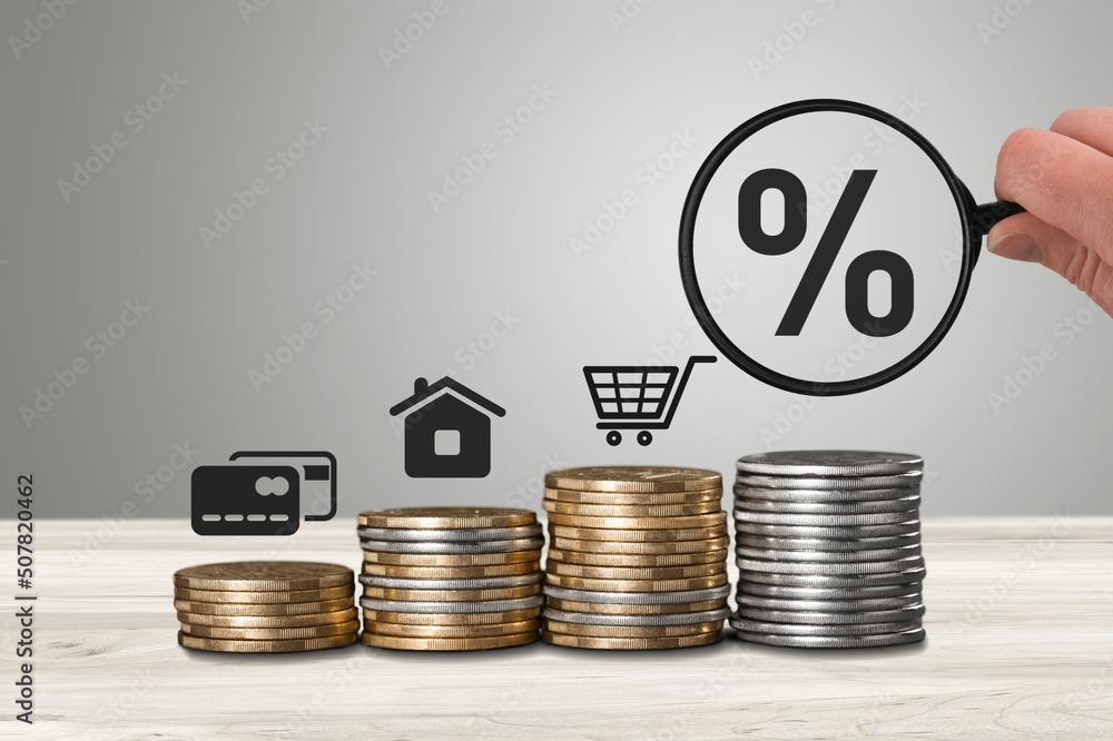 Money and Inflation Icon Ideas. World Economy and Inflation Control ...