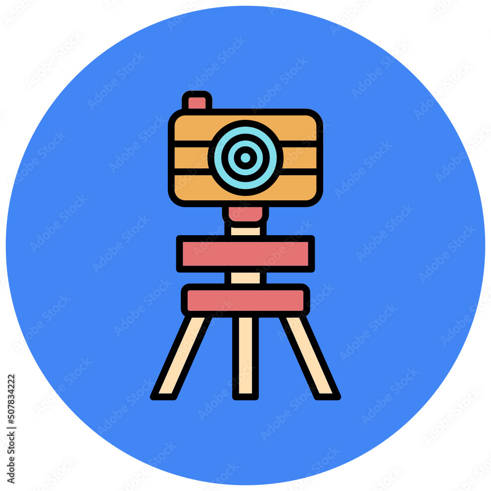 Tripod Icon Stock Vector | Adobe Stock
