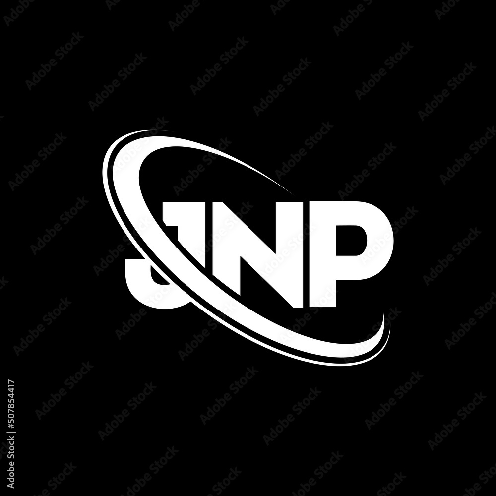 JNP logo. JNP letter. JNP letter logo design. Initials JNP logo linked ...