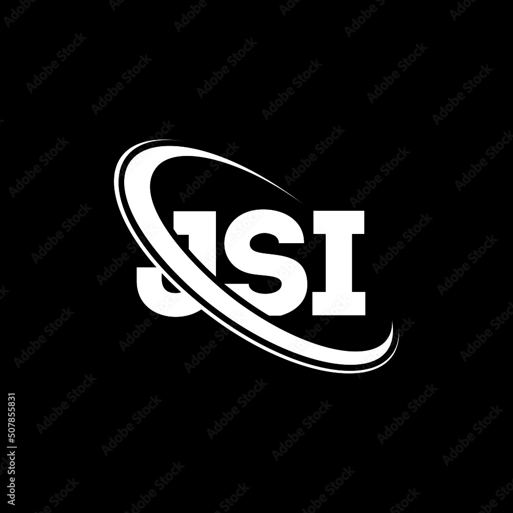 JSI logo. JSI letter. JSI letter logo design. Initials JSI logo linked ...