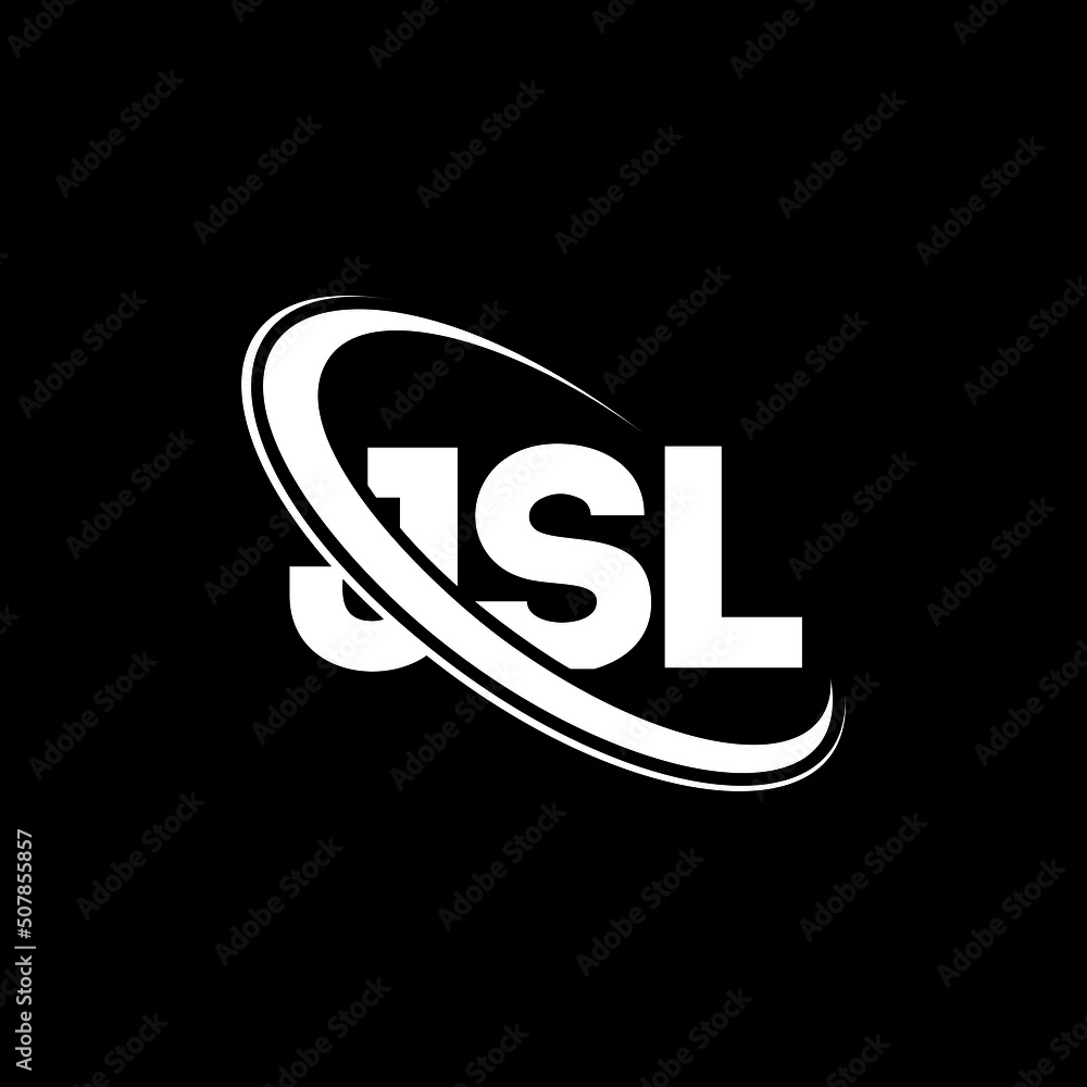 JSL logo. JSL letter. JSL letter logo design. Initials JSL logo linked ...