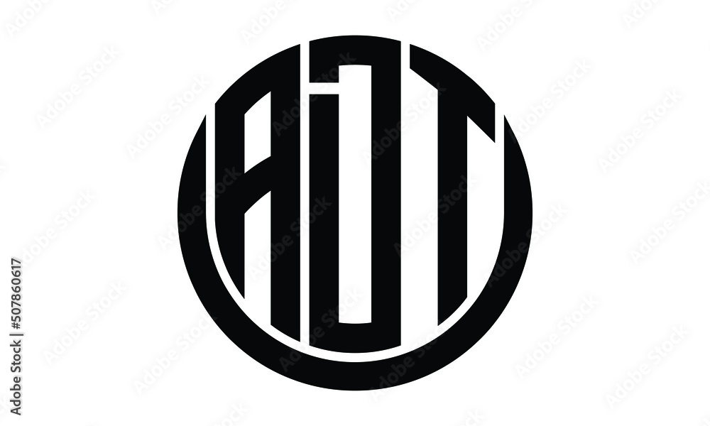 ADT shield with round shape logo design vector template | monogram logo ...