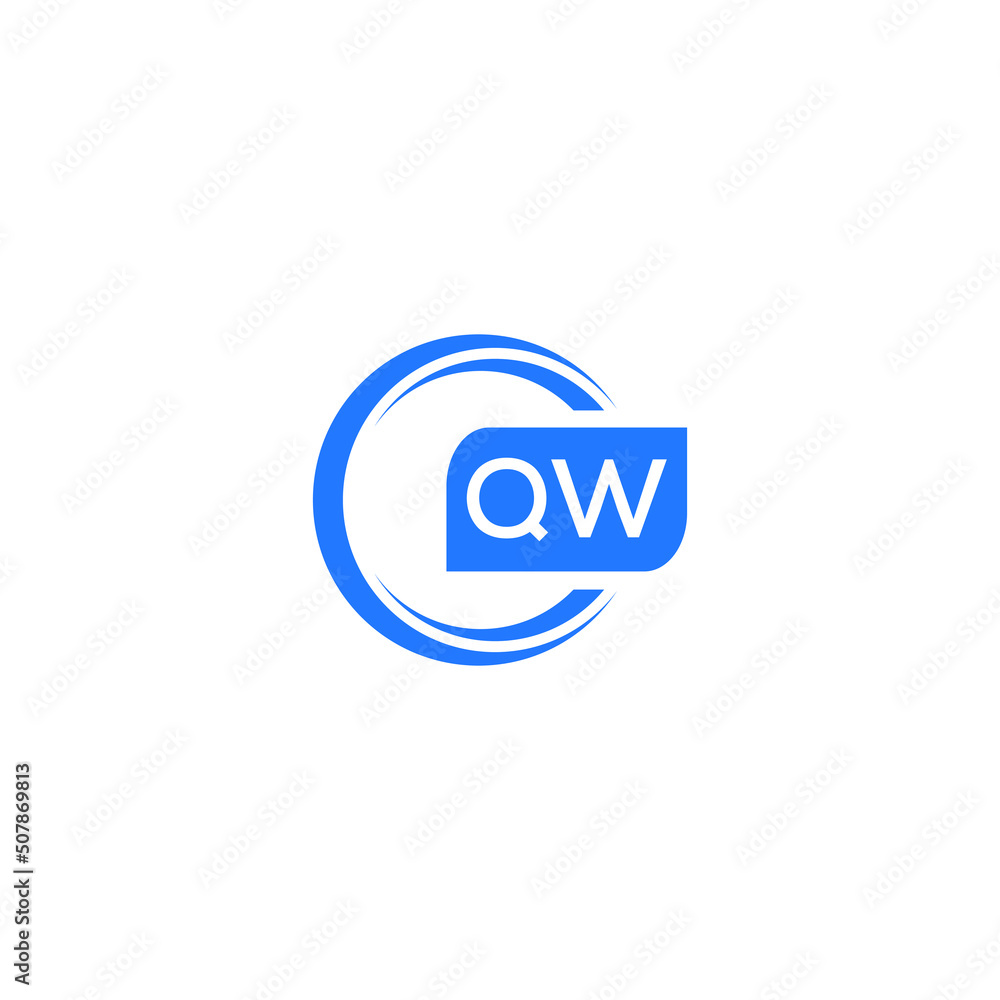 QW 2 letter design for logo and icon.QW monogram logo.vector ...