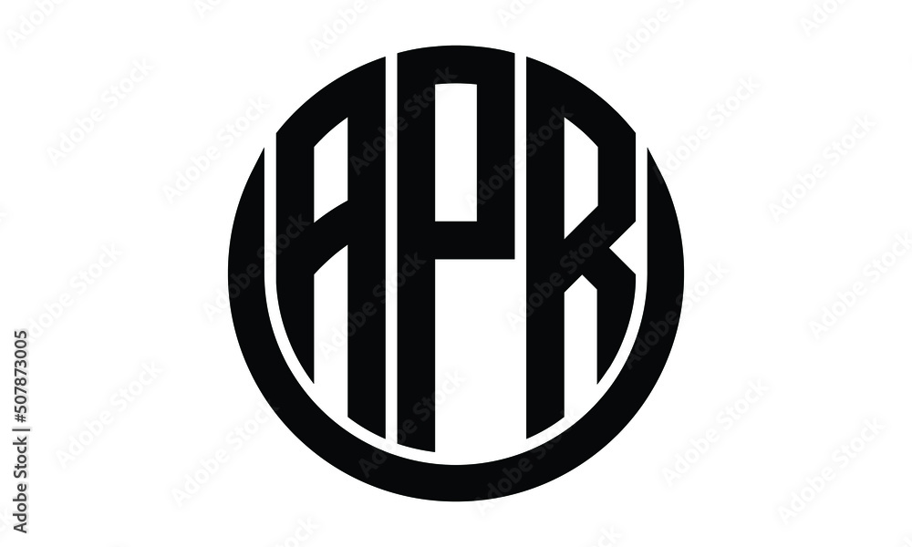 Vetor de ARP shield with round shape logo design vector template ...