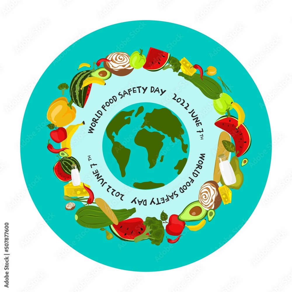 World food safety day on June 7 banner, poster or card vector clipart ...