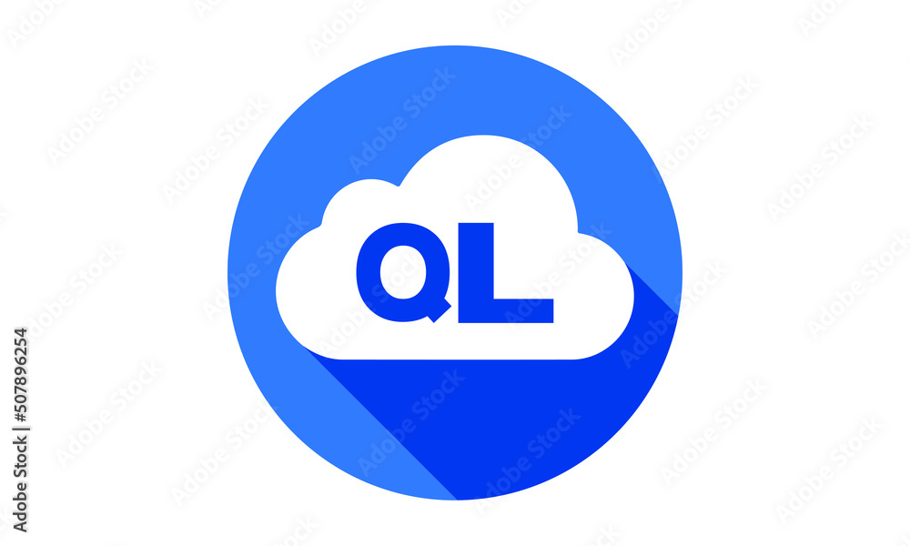 QL cloud technology logo design vector template | monogram logo ...