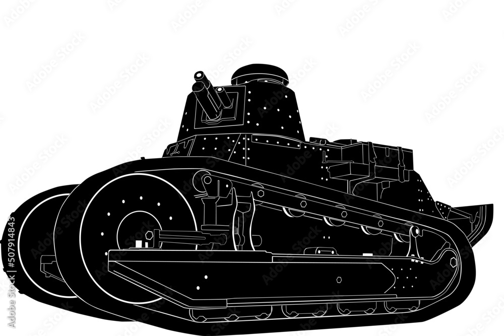 FT 17 is the world's first turret tank. The most successful ...