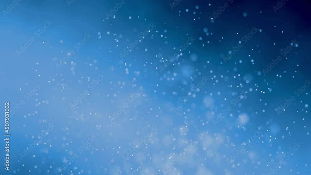 Banner Blue bokeh particles glitter awards dust gradient abstract background. Futuristic ...