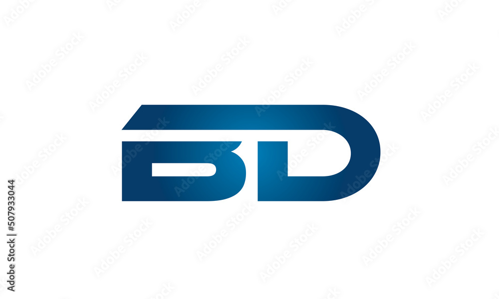 BD linked letters logo icon Stock Vector | Adobe Stock