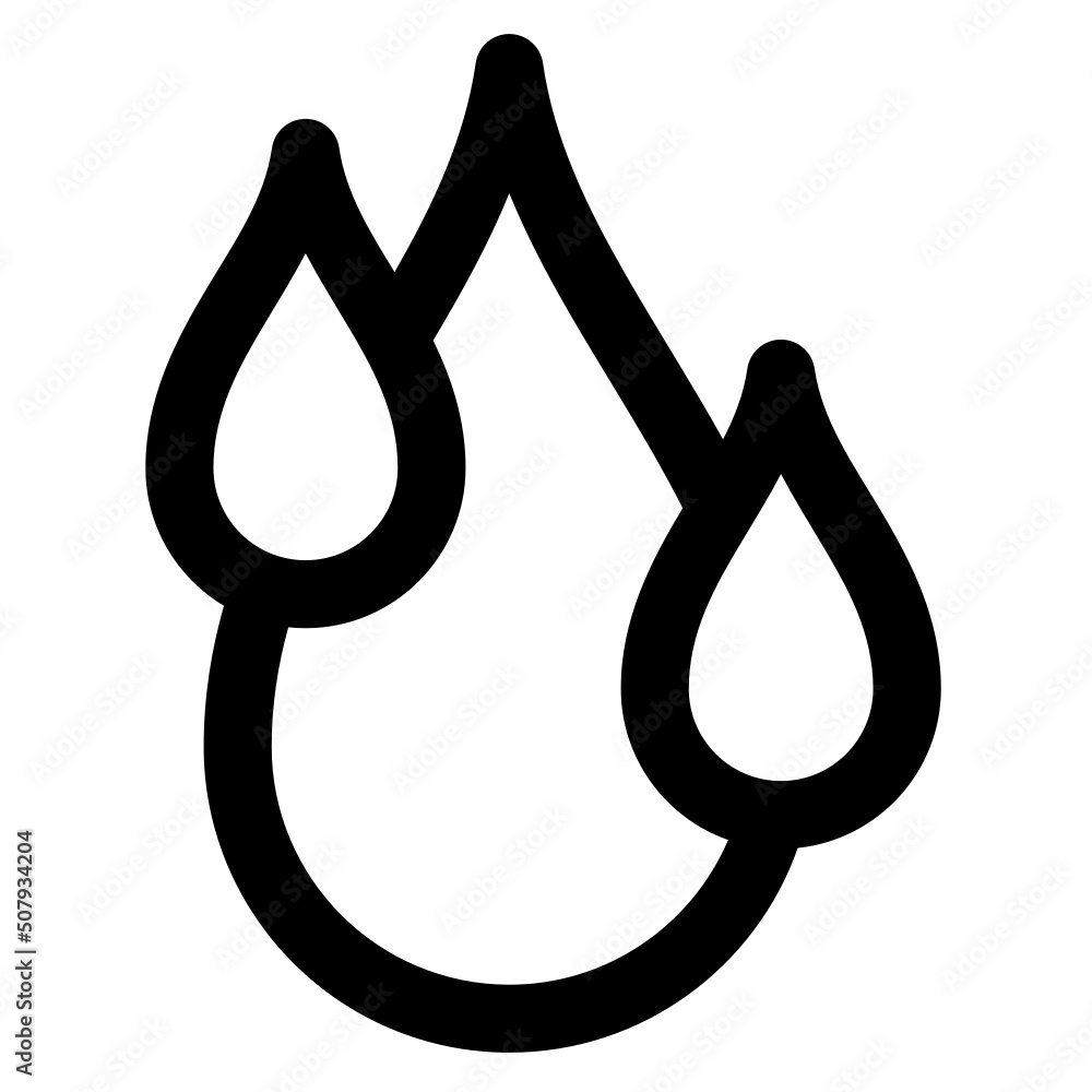 water droplets icon Stock Vector | Adobe Stock