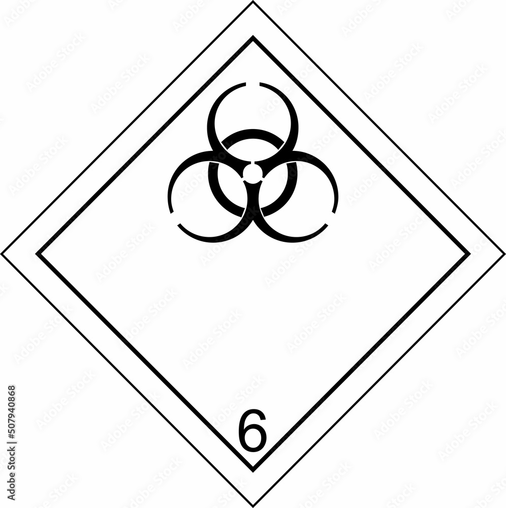 ADR6.1, adr6.1, señales, señal, biohazard, infecciosa, pictograma ...