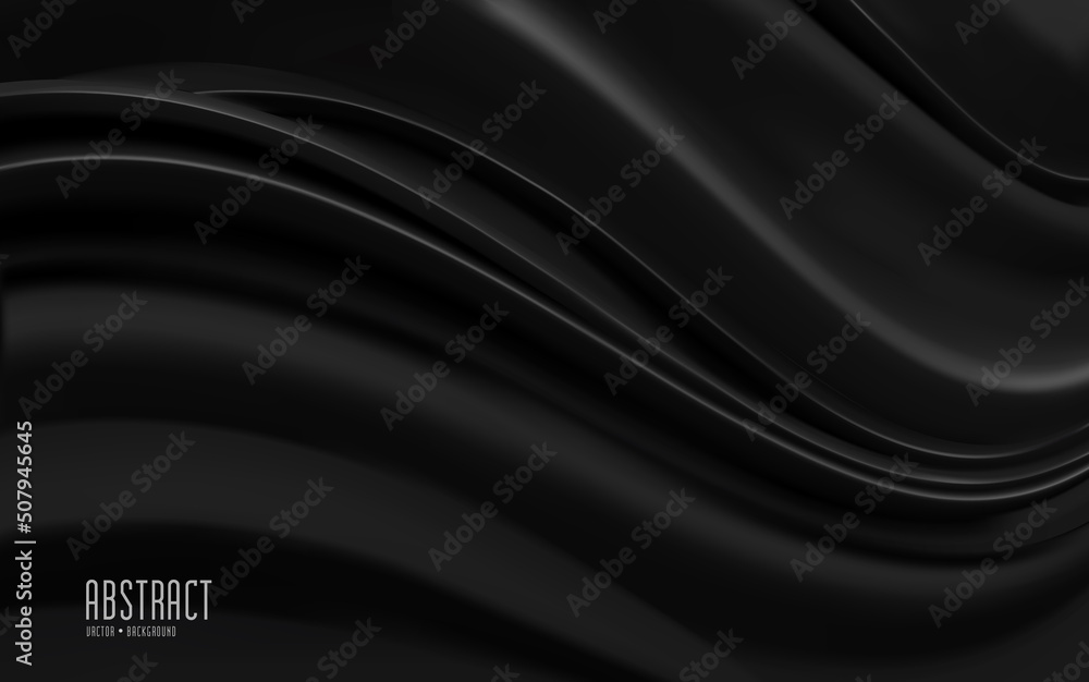 Black abstract vector background . Template for presentations, business ...