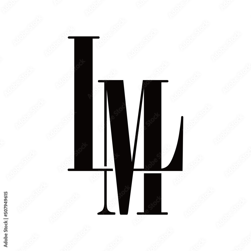 logo letter L M icon vector Stock Vector | Adobe Stock