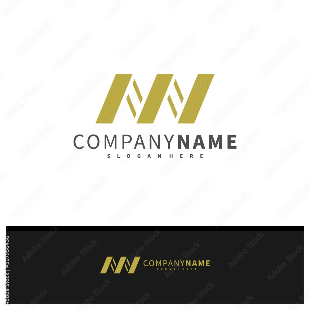 Letter MW logo design vector, Creative MW logo concepts template ...