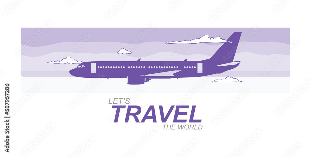 travel vector template, hot summer, vacation, travel the world, time to ...