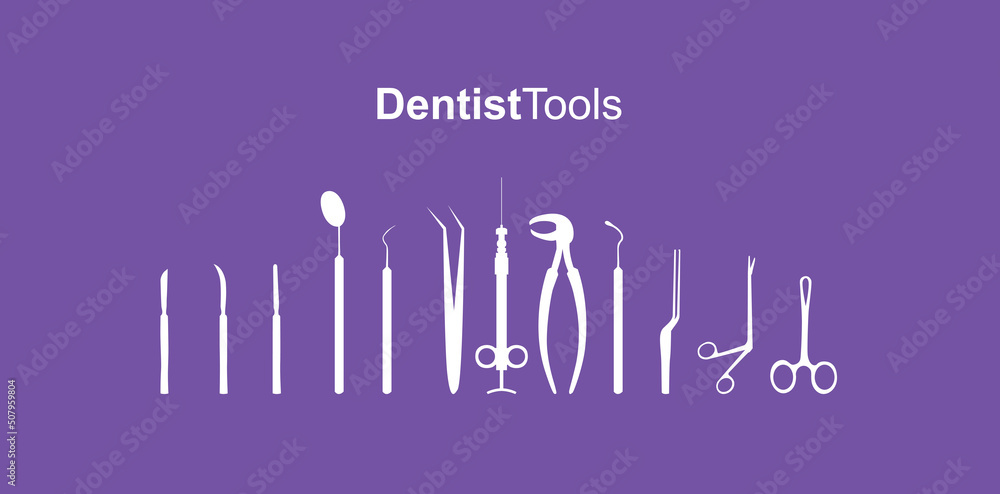 dentist tools vector template, doctor, health care, life, drug ...