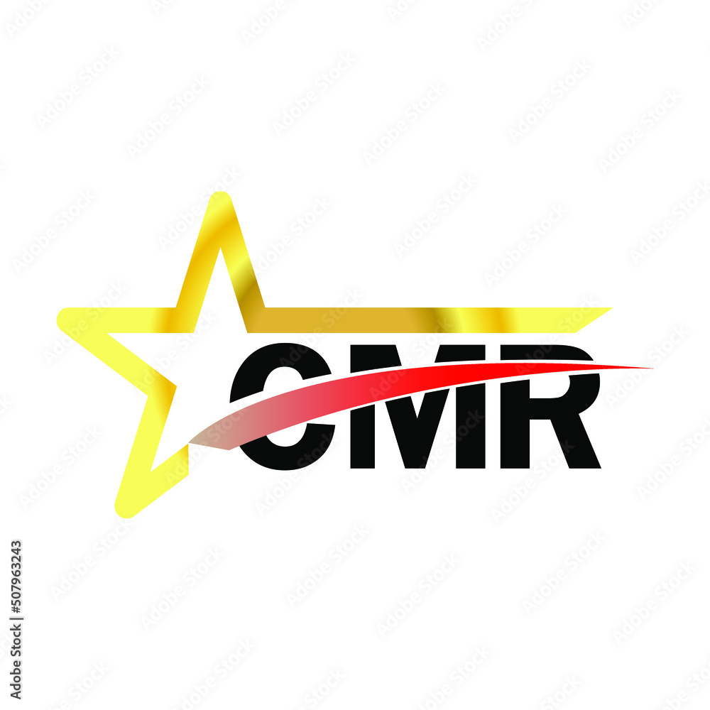Vetor de CMR letter logo design. CMR creative letter logo. simple and ...