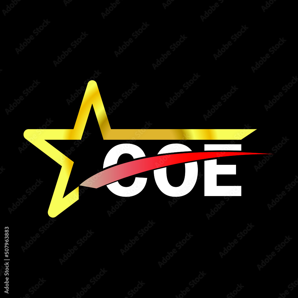 COE letter logo design. COE creative letter logo. simple and modern ...