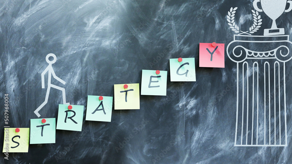 Strategy make steps to success, wealth and prosperity in personal and ...