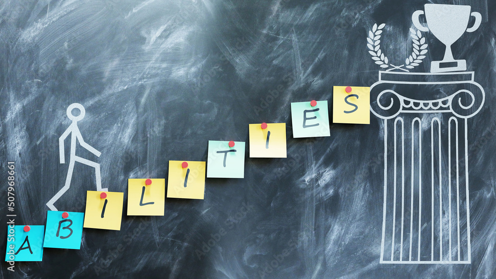 Abilities make steps to success, wealth and prosperity in personal and ...