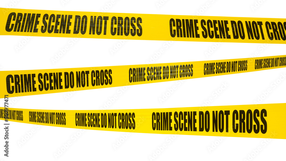 Crime scene tape with word crime scene do not cross isolated on white ...