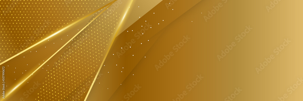 Abstract gold banner background Stock Vector | Adobe Stock