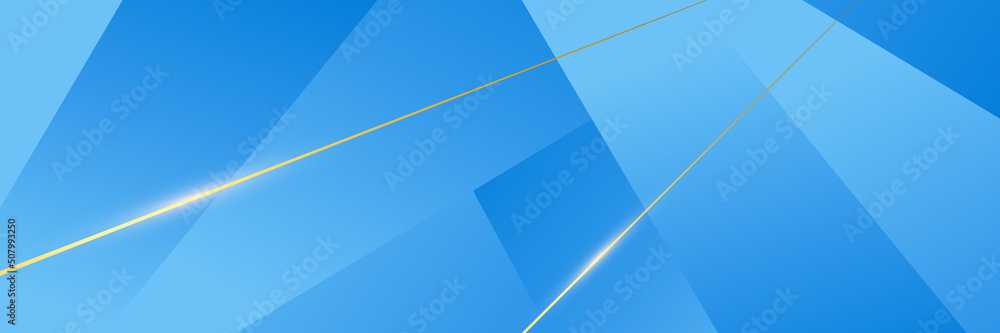 Light blue and gold banner background Stock Vector | Adobe Stock