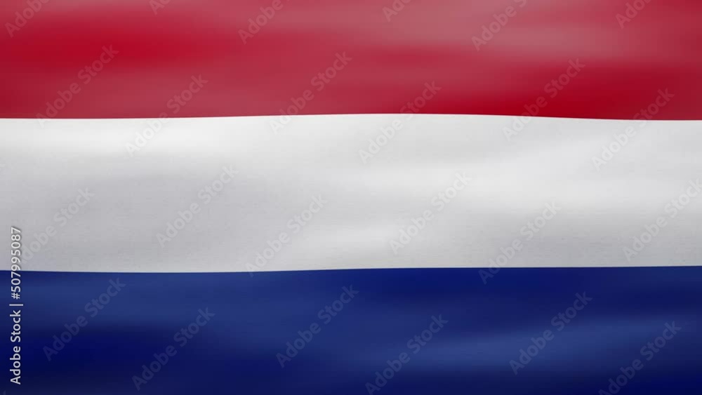 Wavy Dutch flag in 4K, Texture Background of Flagpole. National flag of ...