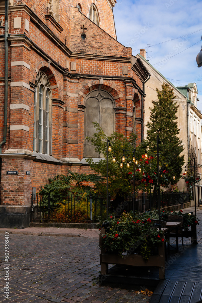 Riga, Latvia, 14 October 2021: St. John's Church, UNESCO heritage in ...