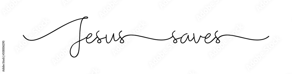 The Word Jesus In Cursive
