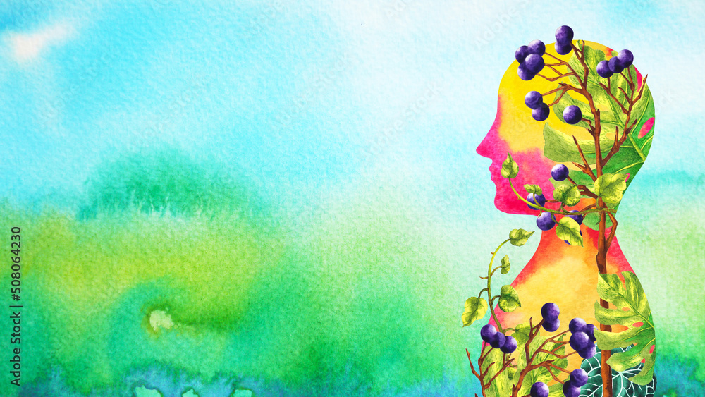 human head mind mental health spiritual abstract art healing positive ...