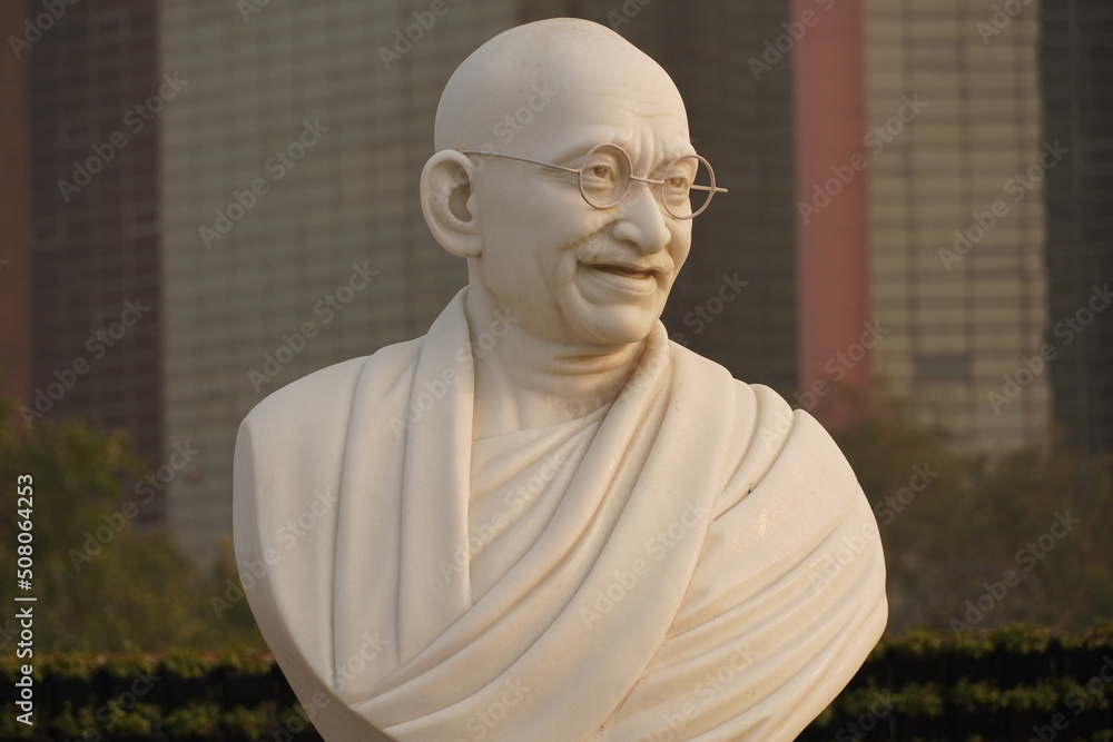 New Delhi, India, 2022.The Charkha Museum in Connaught Place. Mahatma ...