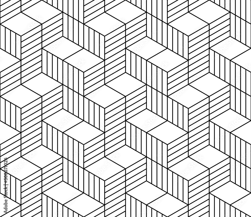 Black and white seamless illustrations. Coloring book, colouring page ...