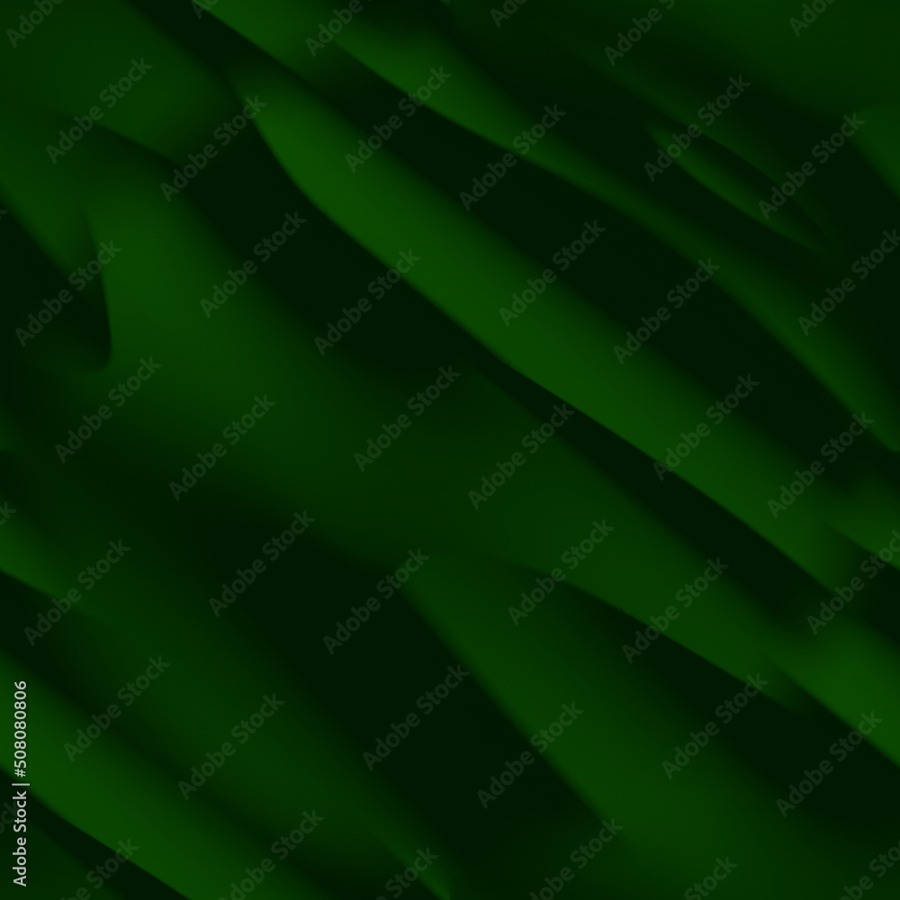 Dark green seamless abstraction with smooth, convex patterns. Liquid ...
