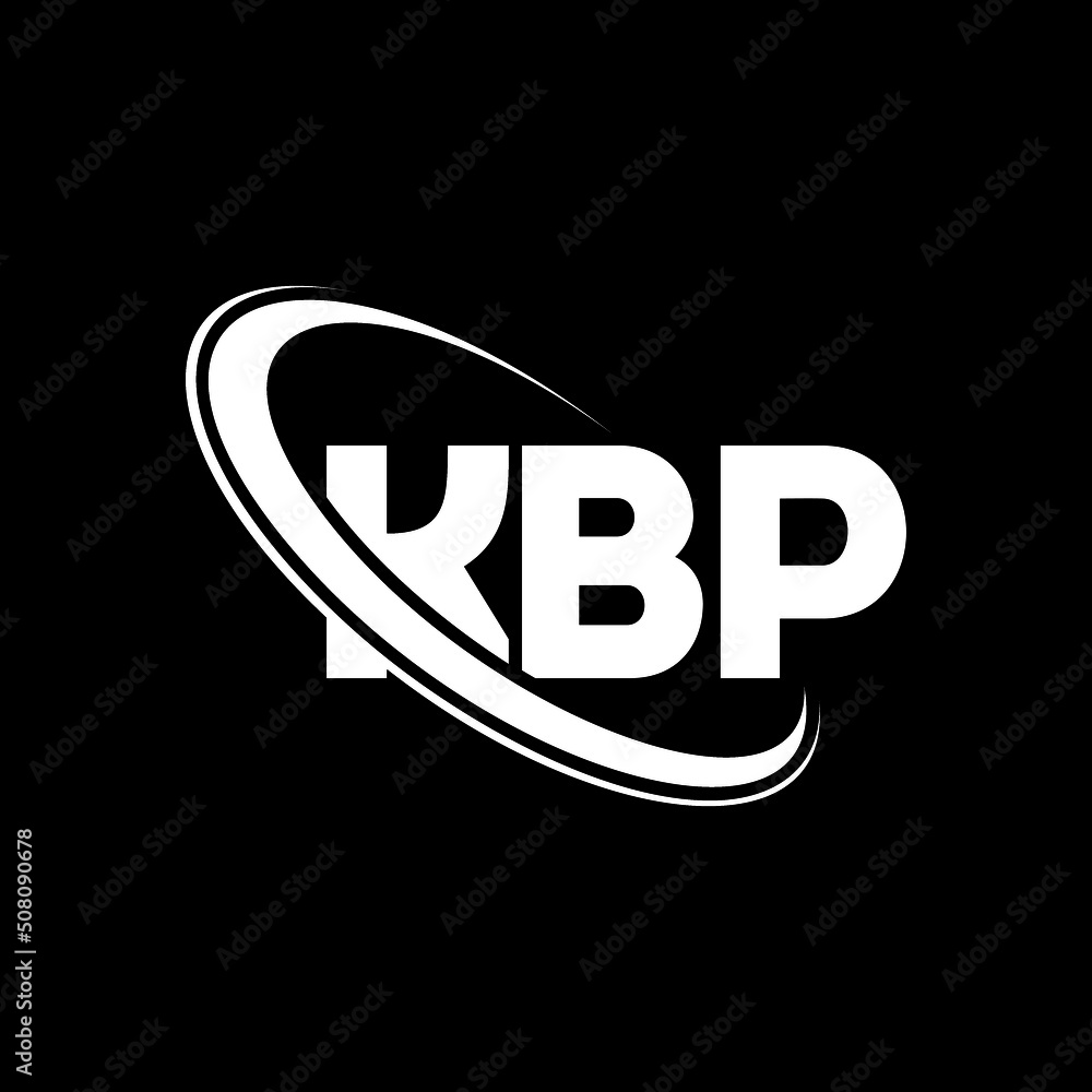 KBP logo. KBP letter. KBP letter logo design. Intitials KBP logo linked ...