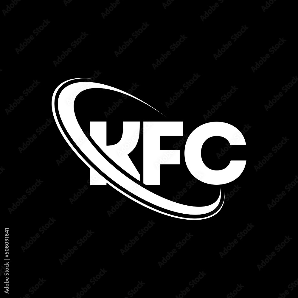 KFC logo. KFC letter. KFC letter logo design. Initials KFC logo linked ...