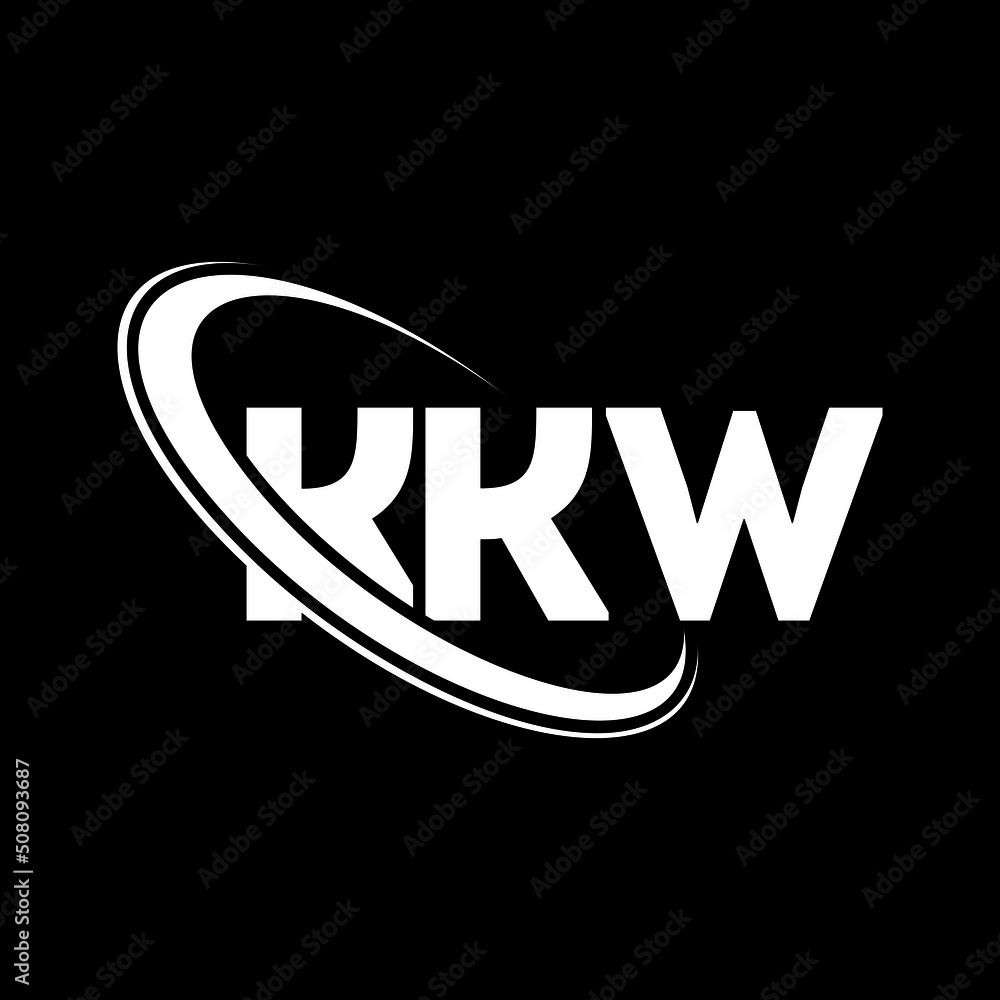 KKW logo. KKW letter. KKW letter logo design. Initials KKW logo linked ...