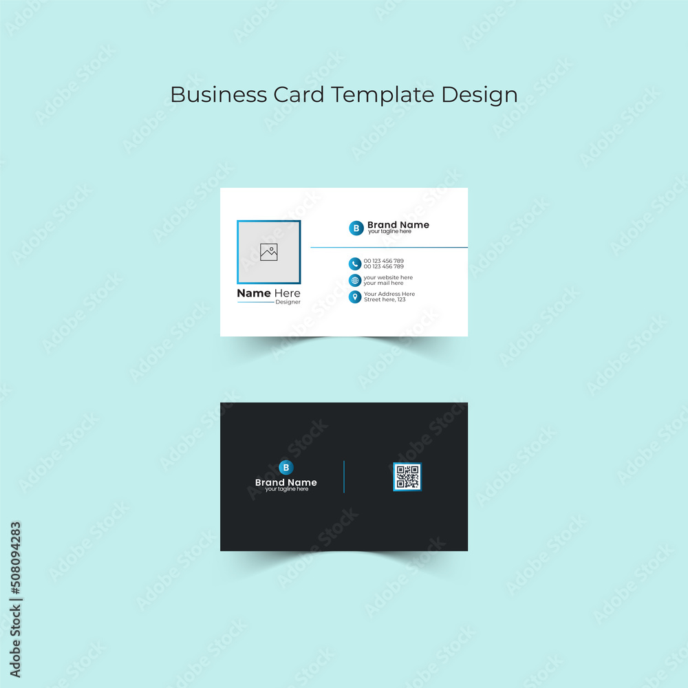 Business Card, Visiting Card, Id Card Design Template with creative ...