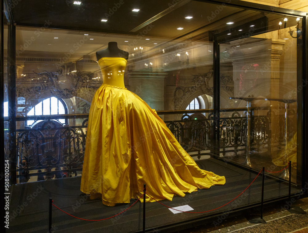 Paris, France, March 31 2017: Exhibition of Opera costumes in Palais ...