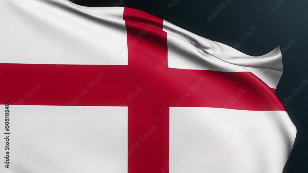 England flag. Saint George's Cross. London sign. English official ...