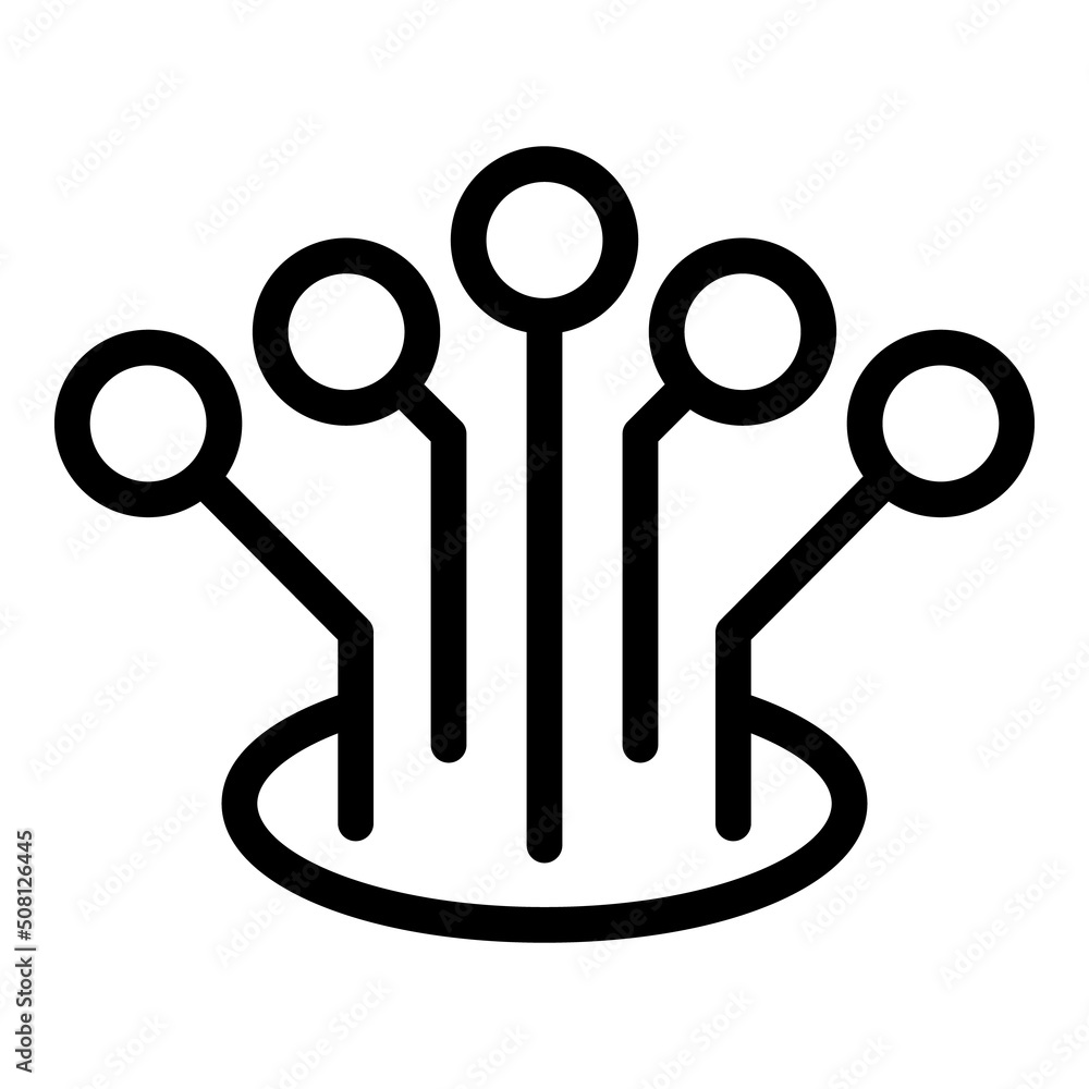 Wire optic fiber icon outline vector. Cable internet. Light broadband ...
