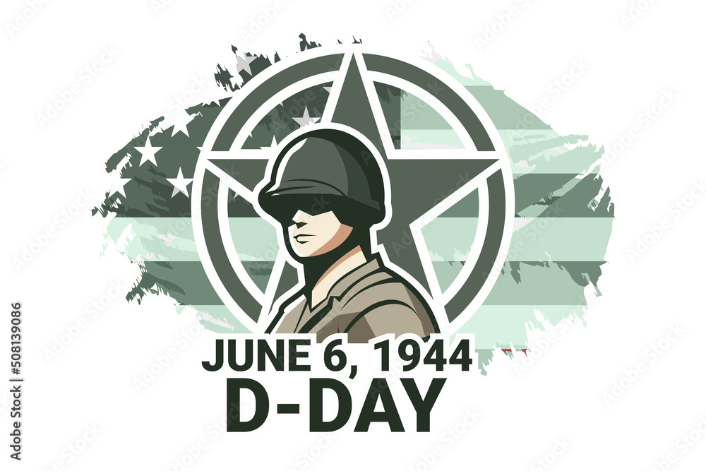 June 6, 1944. D-day, Normandy Landing vector illustration. Suitable for ...