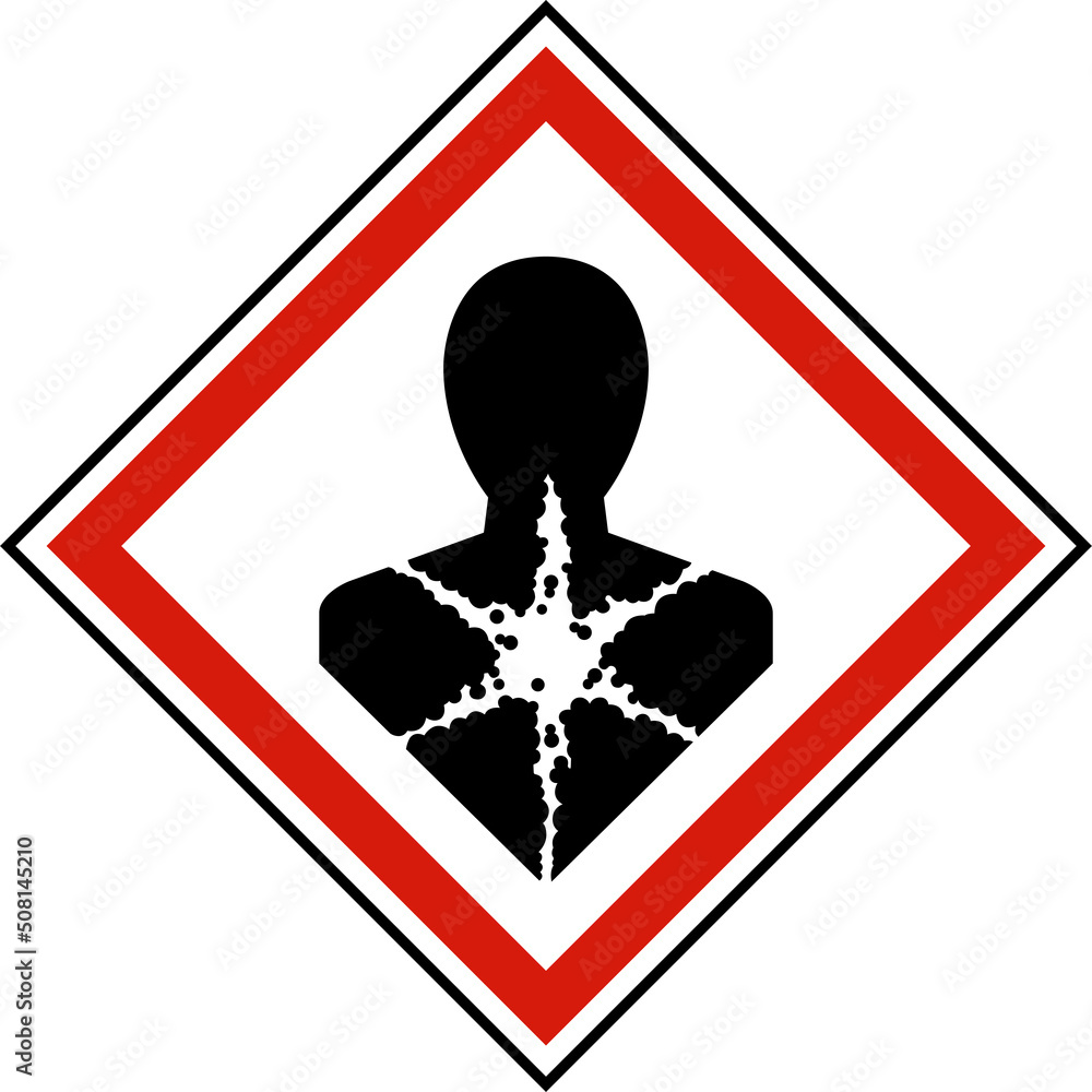 Health Hazard Symbol Label,Longer Term Health Hazard,GHS Hazard ...