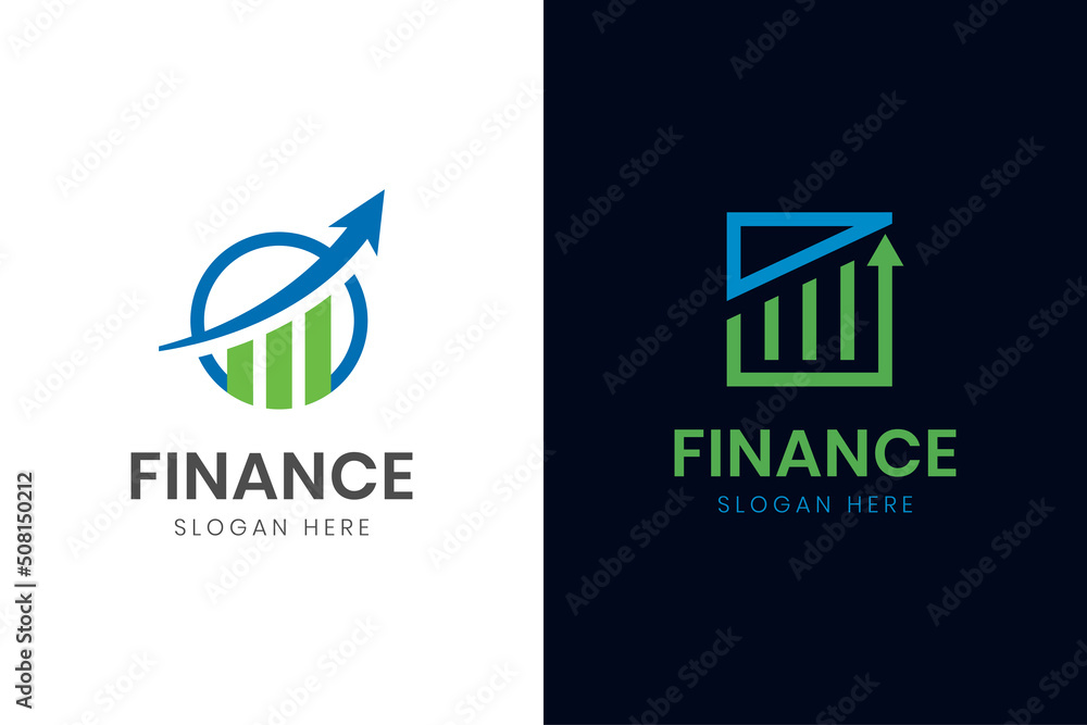 growth arrow icon logo design for data finance, investment, building ...