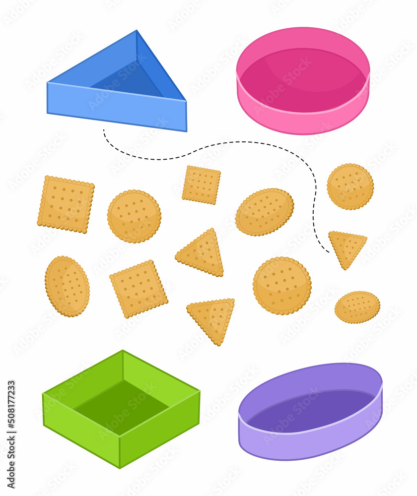 Matching children educational game. Activity for presсhool years kids ...