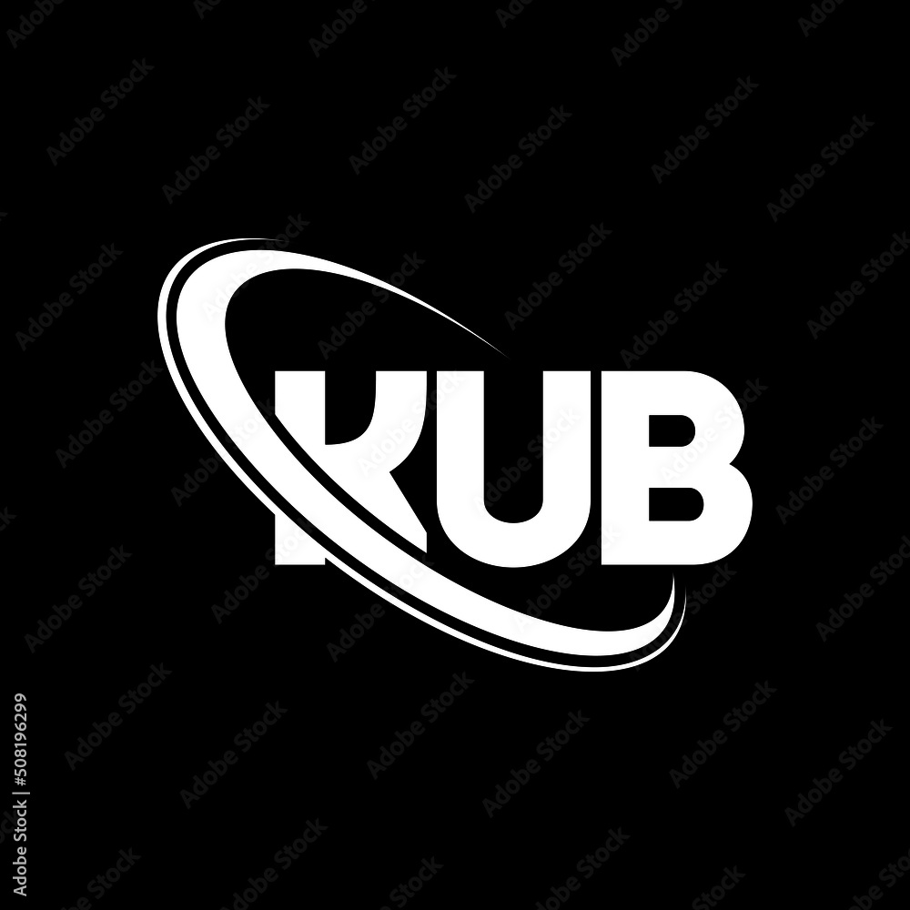 KUB logo. KUB letter. KUB letter logo design. Initials KUB logo linked ...