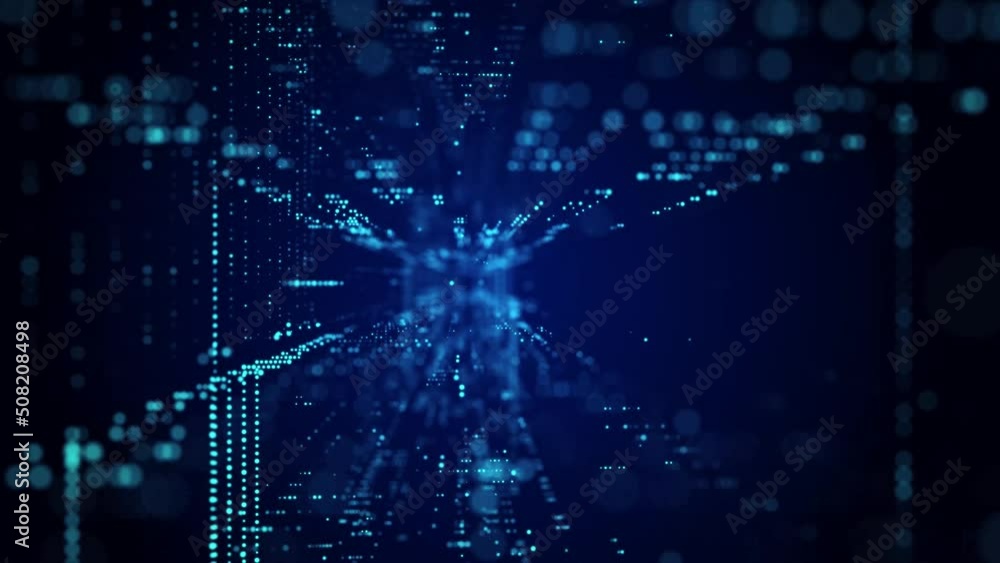 Computer technology background. Digital data flow. Network connection ...